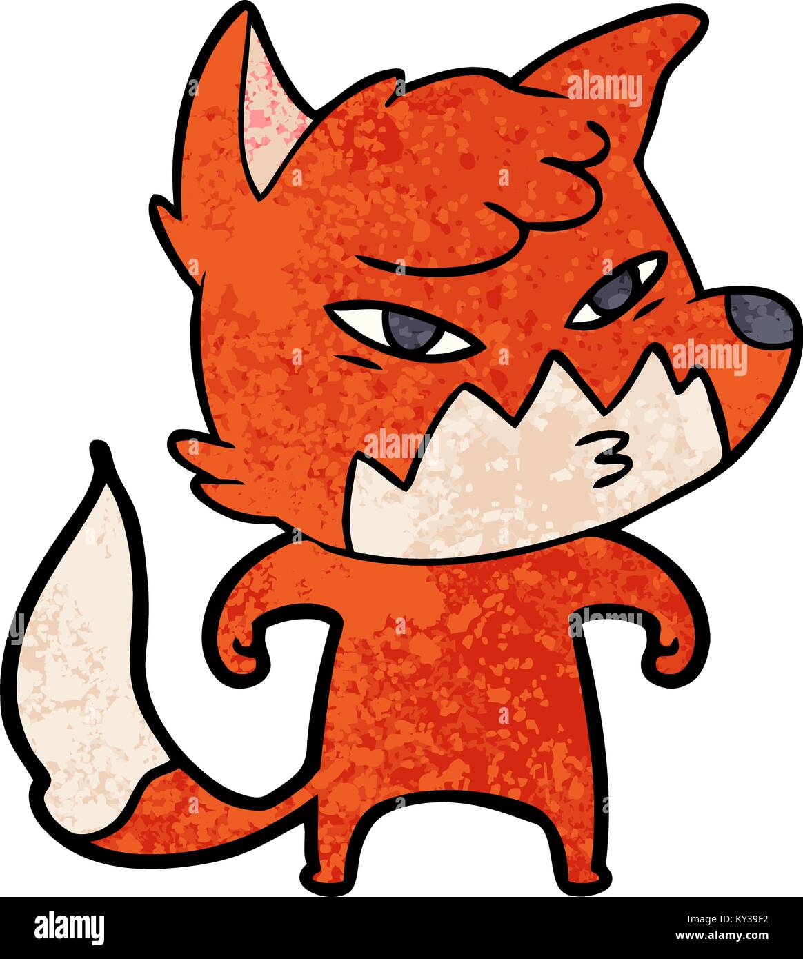 clever cartoon fox Stock Vector Image & Art - Alamy