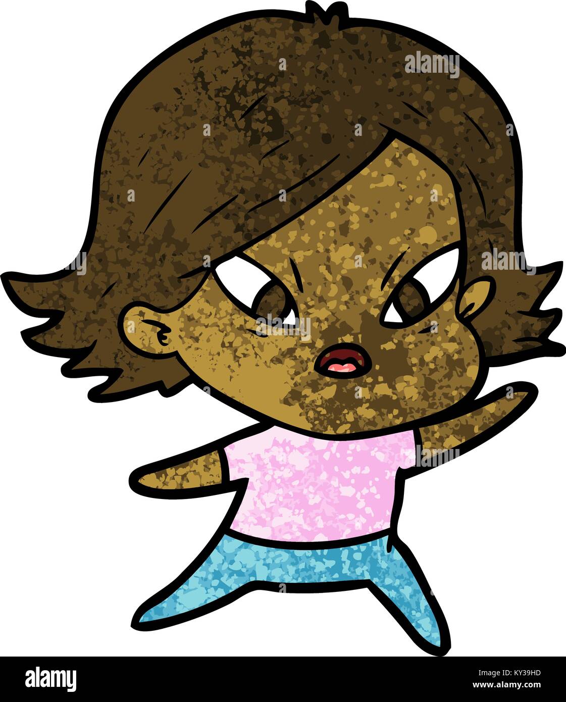 cartoon stressed woman Stock Vector Image & Art - Alamy