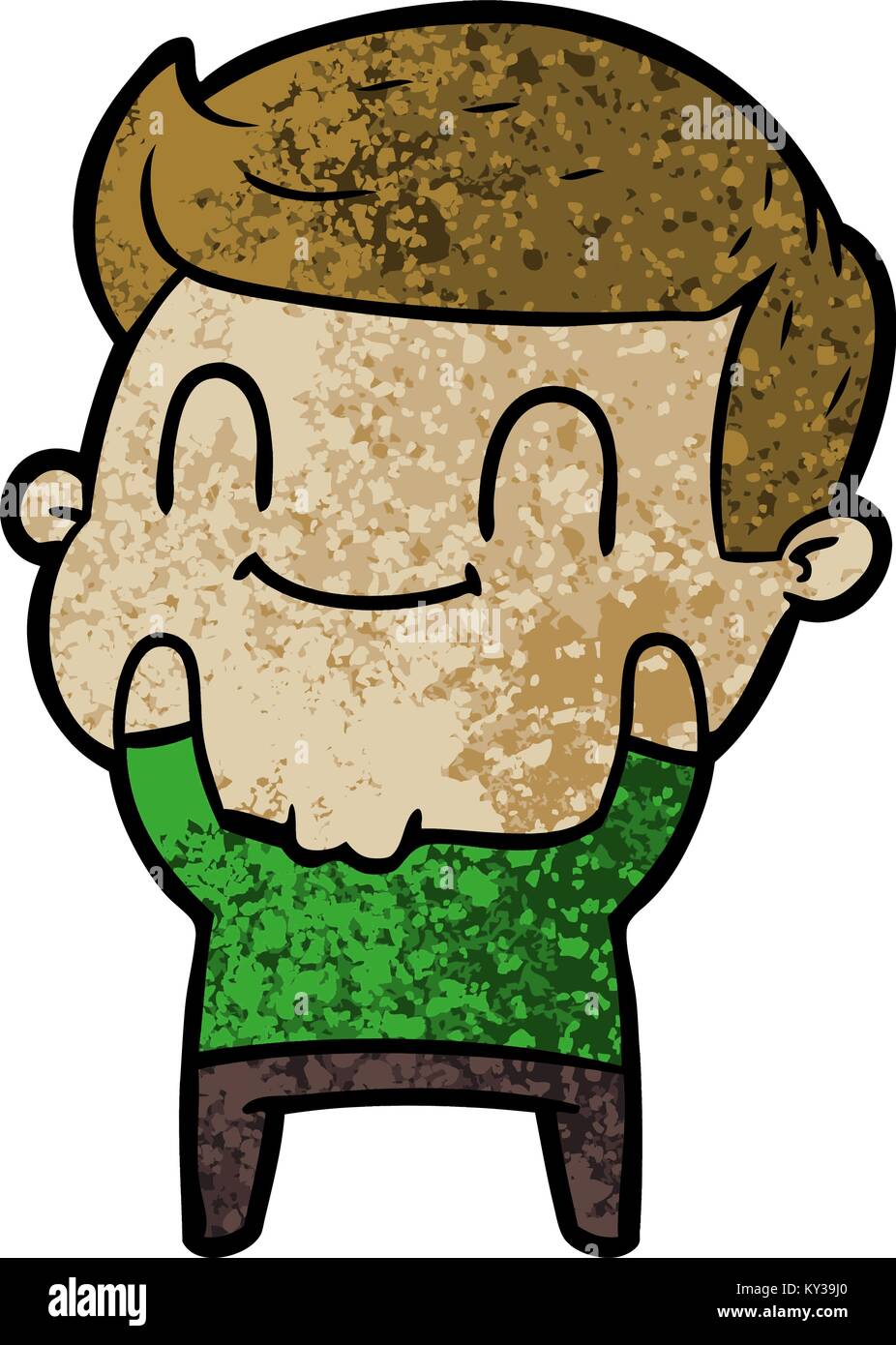 cartoon friendly man Stock Vector Image & Art - Alamy