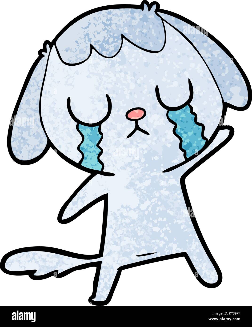 cute cartoon dog crying Stock Vector Image & Art - Alamy