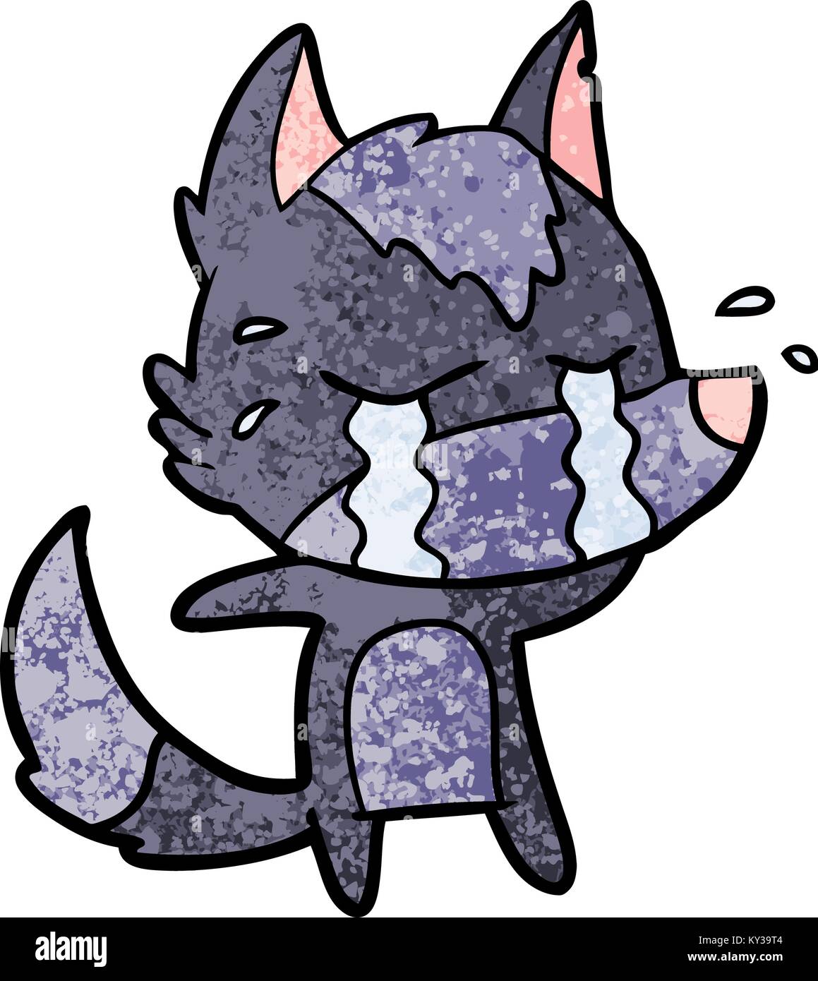 cartoon crying wolf Stock Vector Image & Art - Alamy