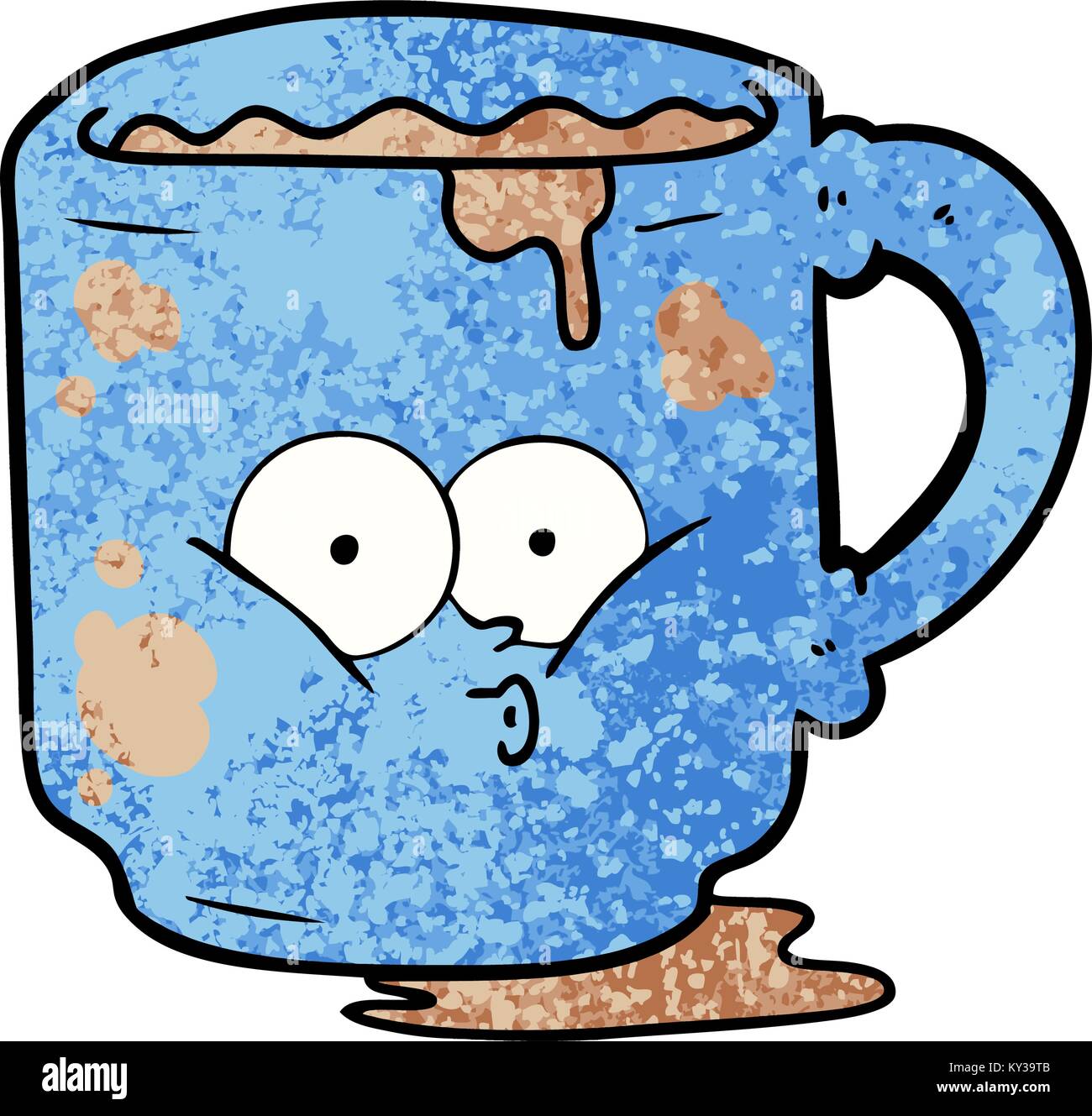 cartoon dirty office mug Stock Vector Image & Art - Alamy