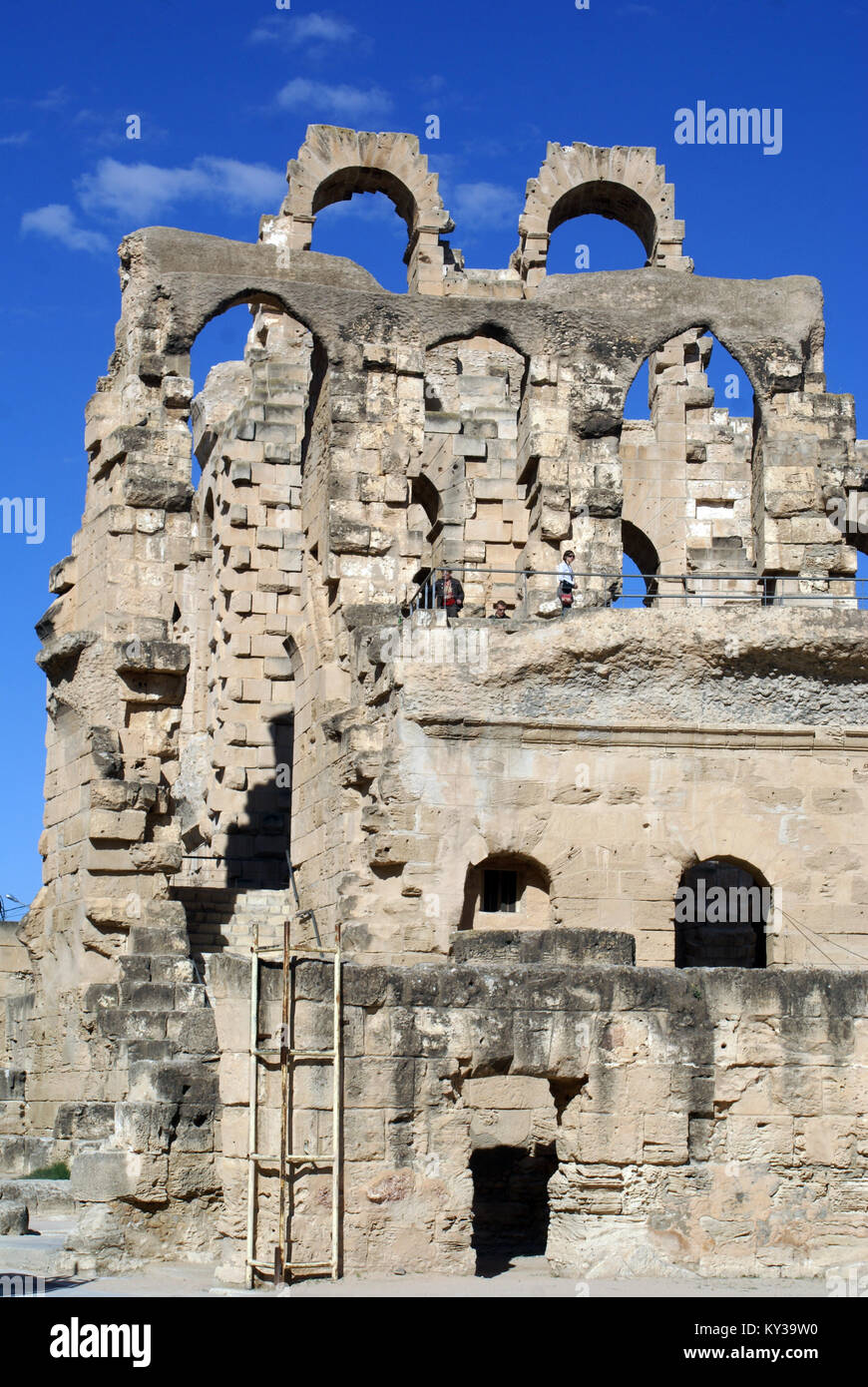 Inside roman theater in El-Jem, Tunisia Stock Photo - Alamy