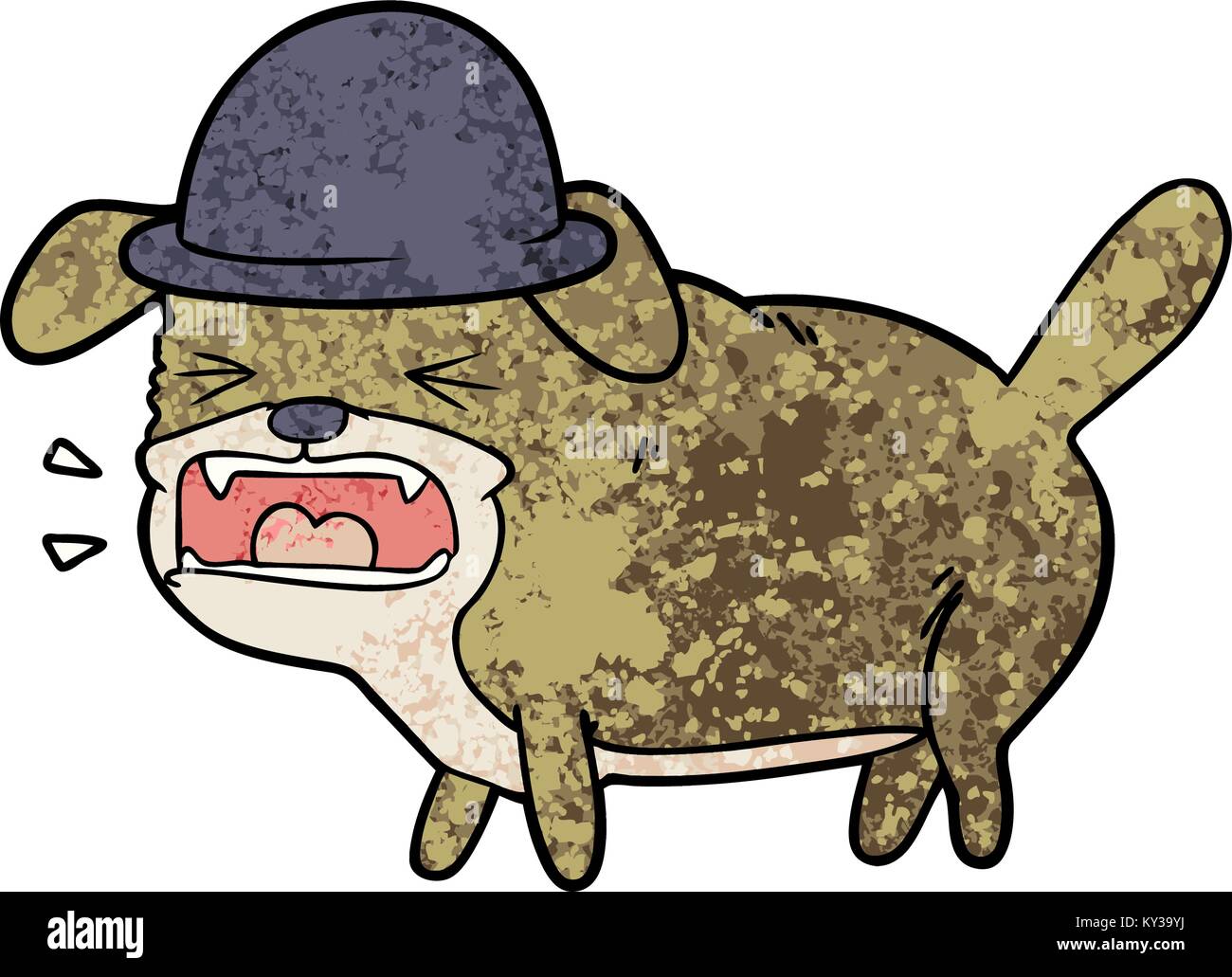 cartoon dog barking Stock Vector Image & Art - Alamy