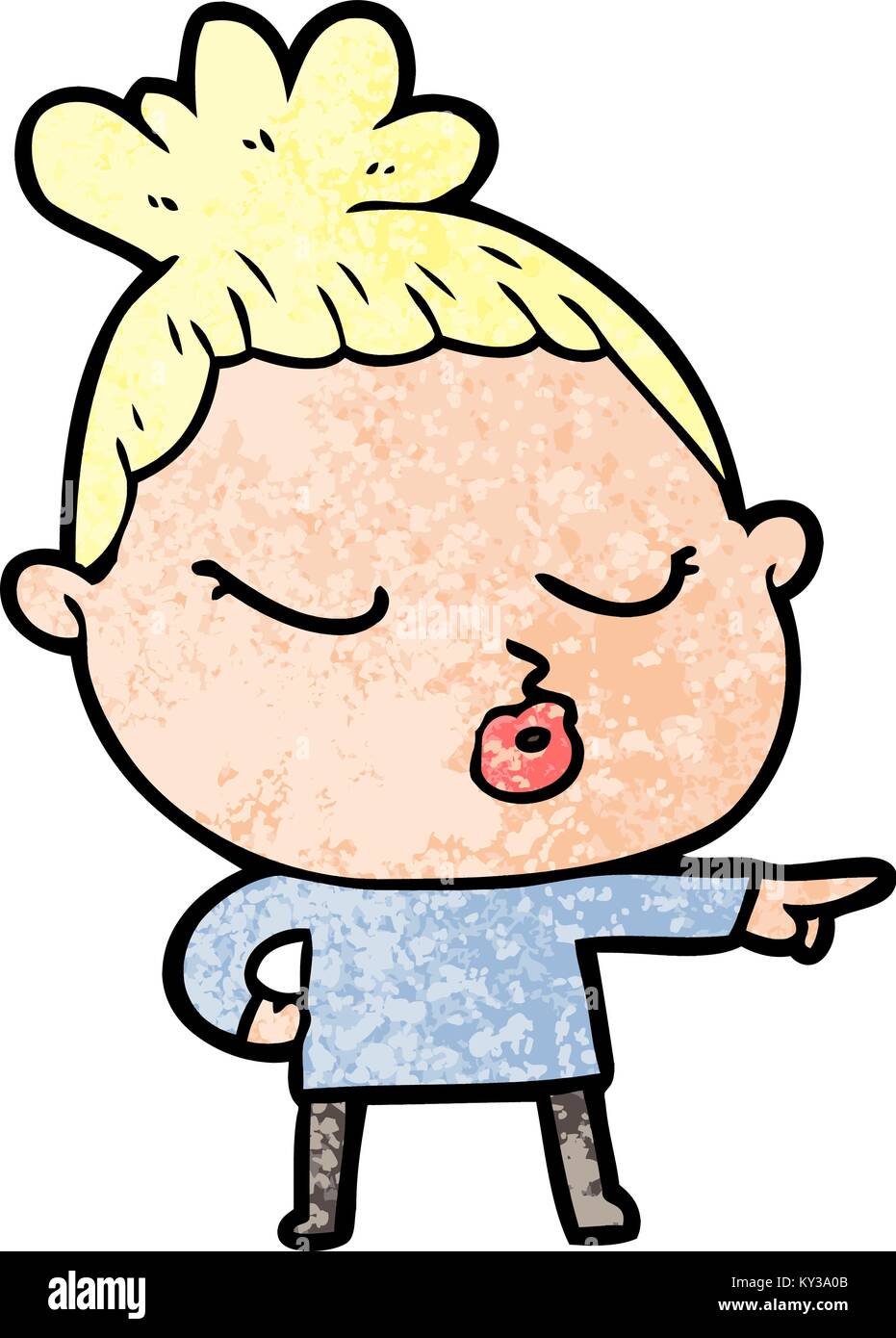 cartoon calm woman Stock Vector Image & Art - Alamy