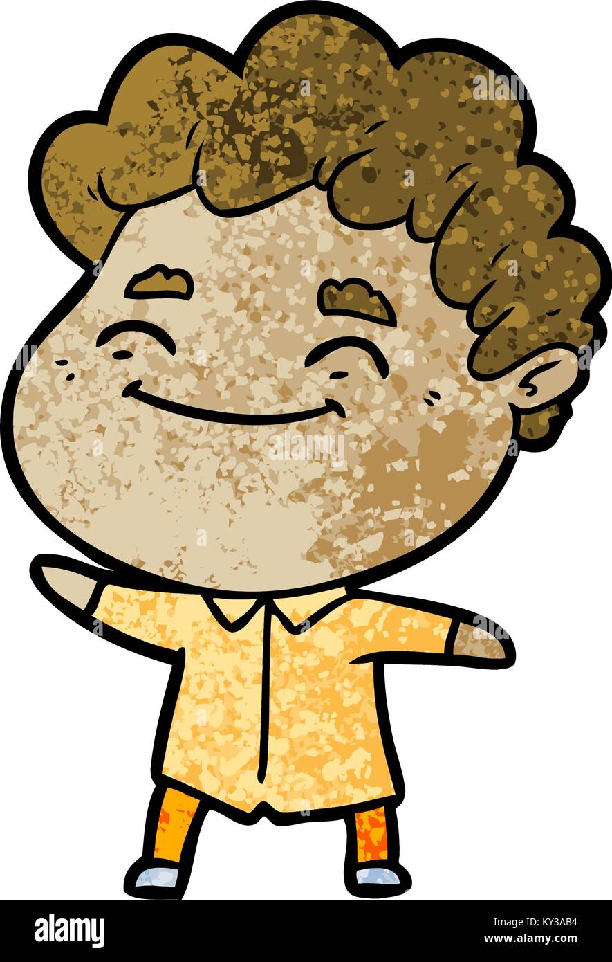 cartoon friendly man Stock Vector Image & Art - Alamy