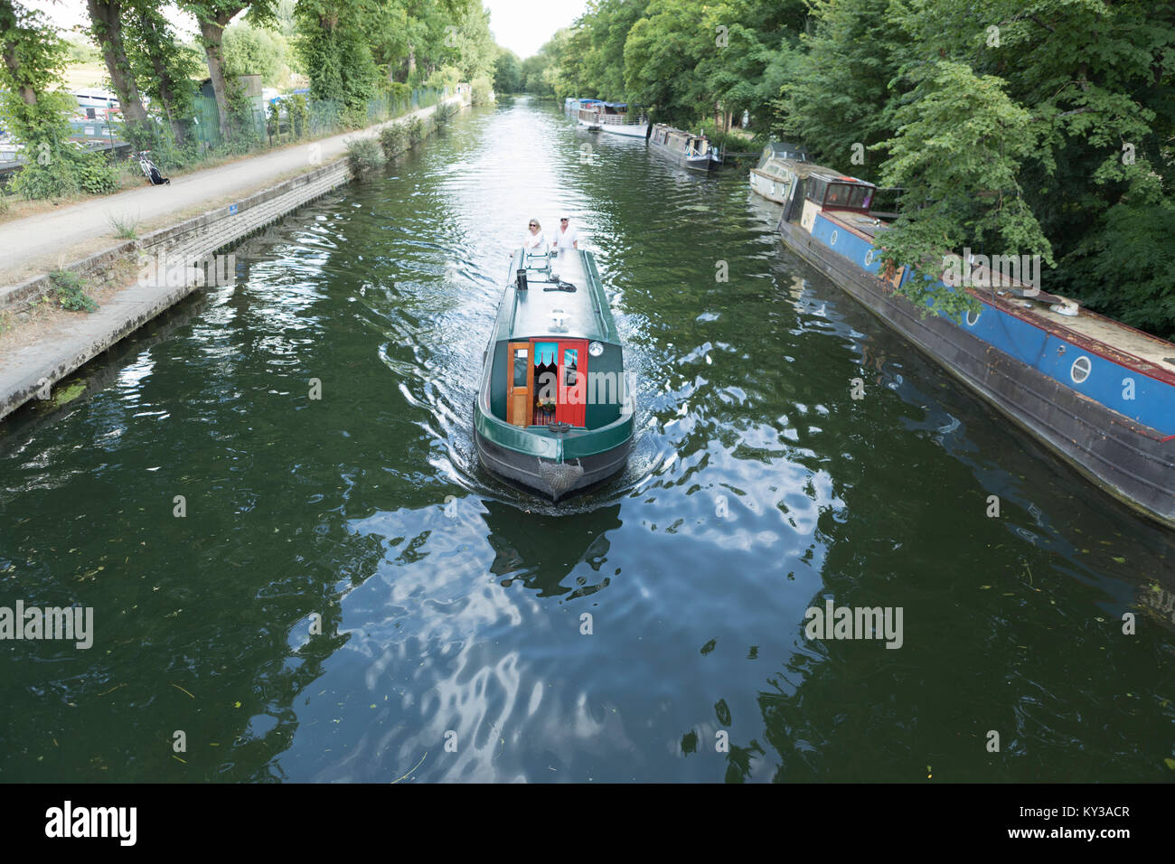 UK, Oxford, canal boat on the Oxford canal Stock Photo - Alamy