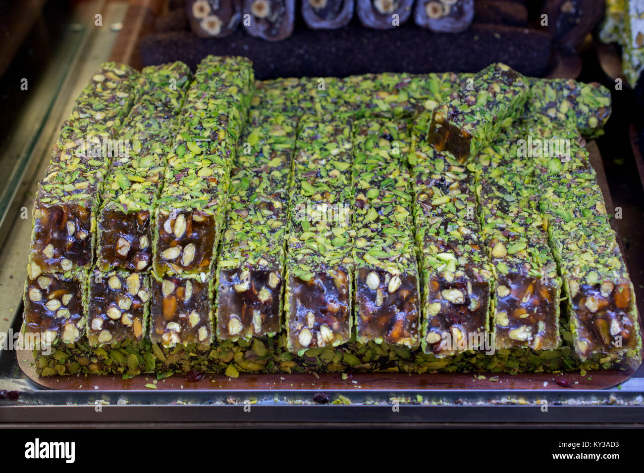 Load of traditional turkish delight lokum candy Stock Photo - Alamy