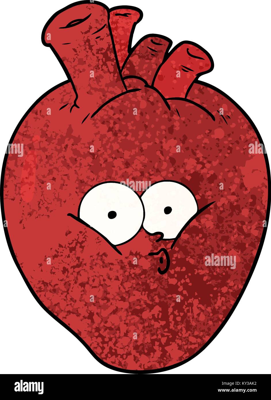 cartoon confused heart Stock Vector Image & Art - Alamy