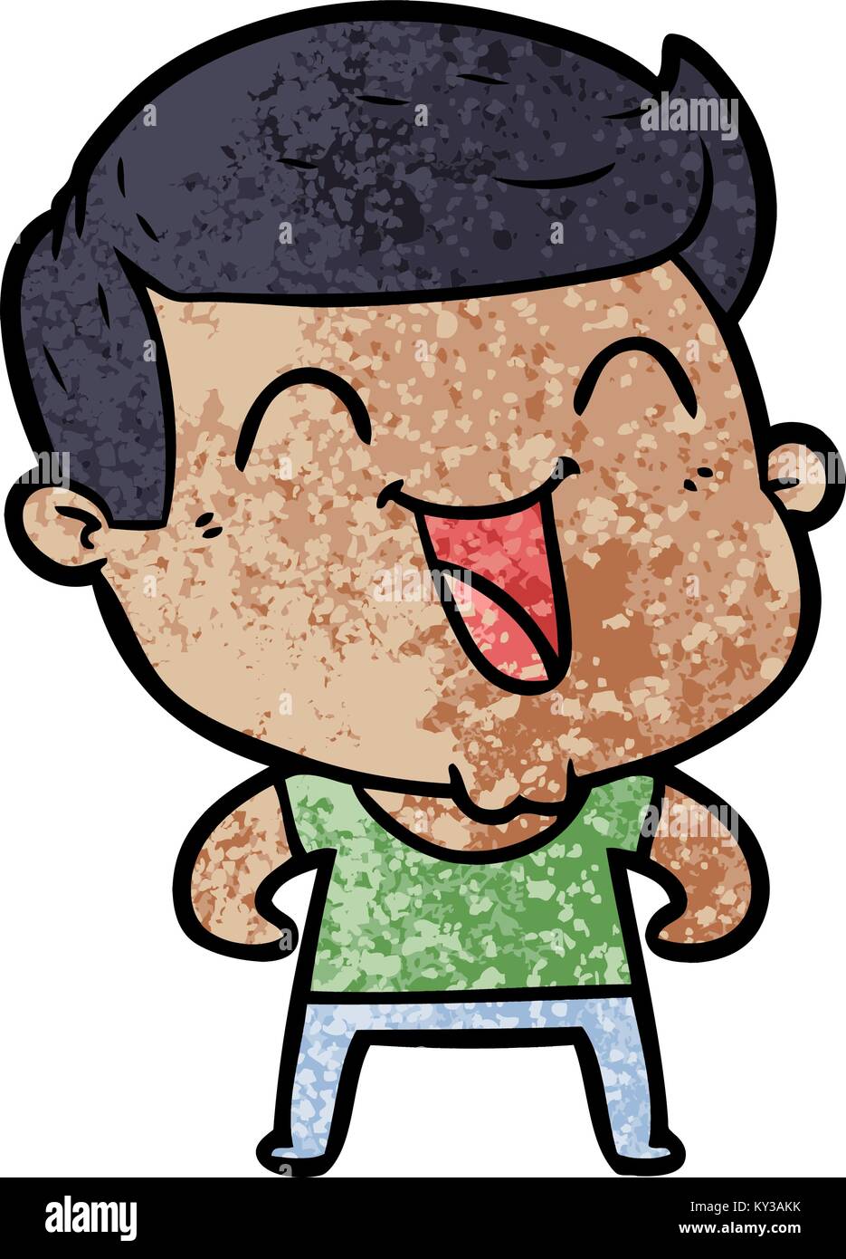 cartoon man laughing Stock Vector Image & Art - Alamy