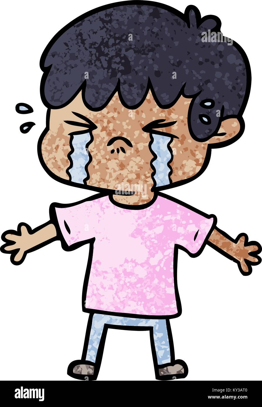 cartoon boy crying Stock Vector Image & Art - Alamy