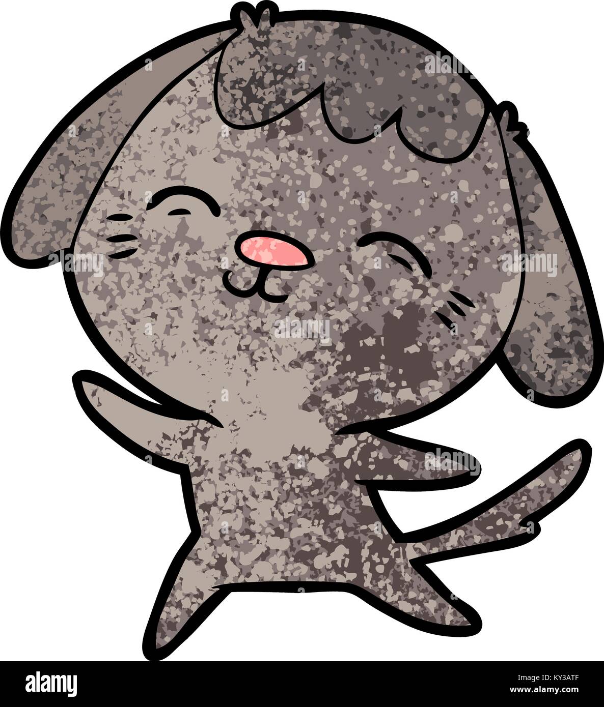 happy cartoon dog Stock Vector Image & Art - Alamy