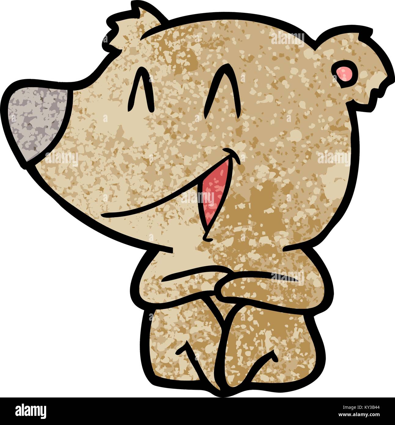 laughing bear cartoon Stock Vector Image & Art - Alamy