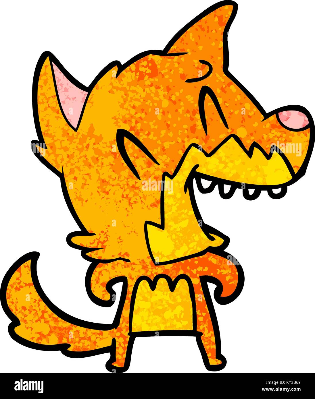 laughing fox cartoon Stock Vector Image & Art - Alamy