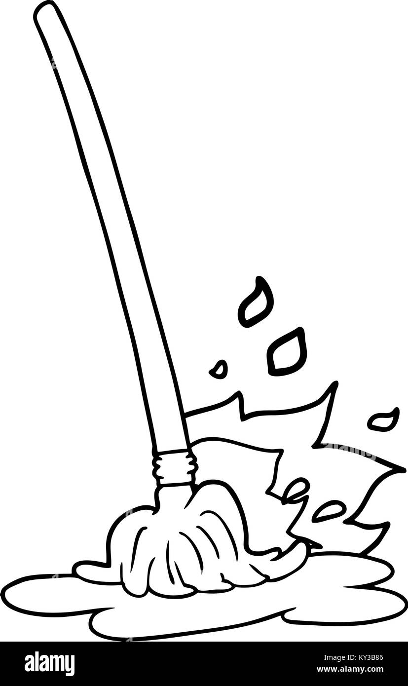 wet cartoon mop Stock Vector Image & Art - Alamy