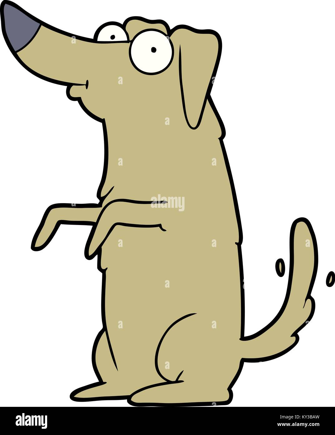cartoon happy dog Stock Vector Image & Art - Alamy