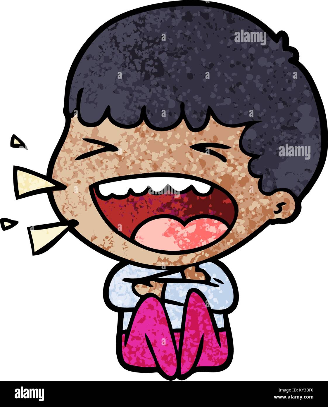 cartoon laughing man Stock Vector Image & Art - Alamy