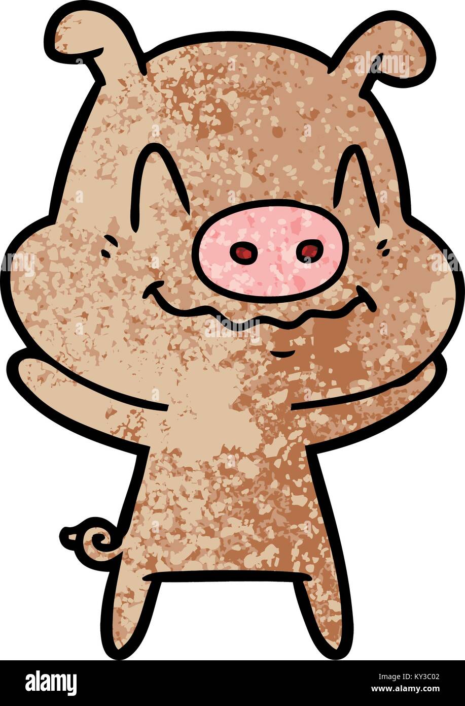 nervous cartoon pig Stock Vector Image & Art - Alamy