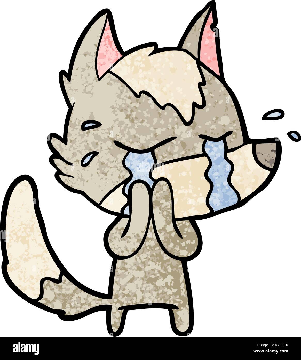 cartoon crying wolf Stock Vector Image & Art - Alamy