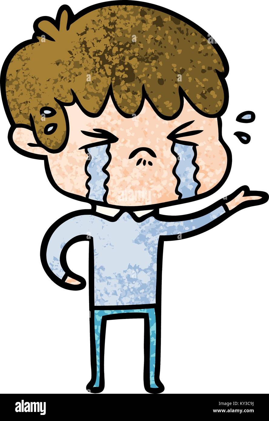 cartoon boy crying Stock Vector Image & Art - Alamy
