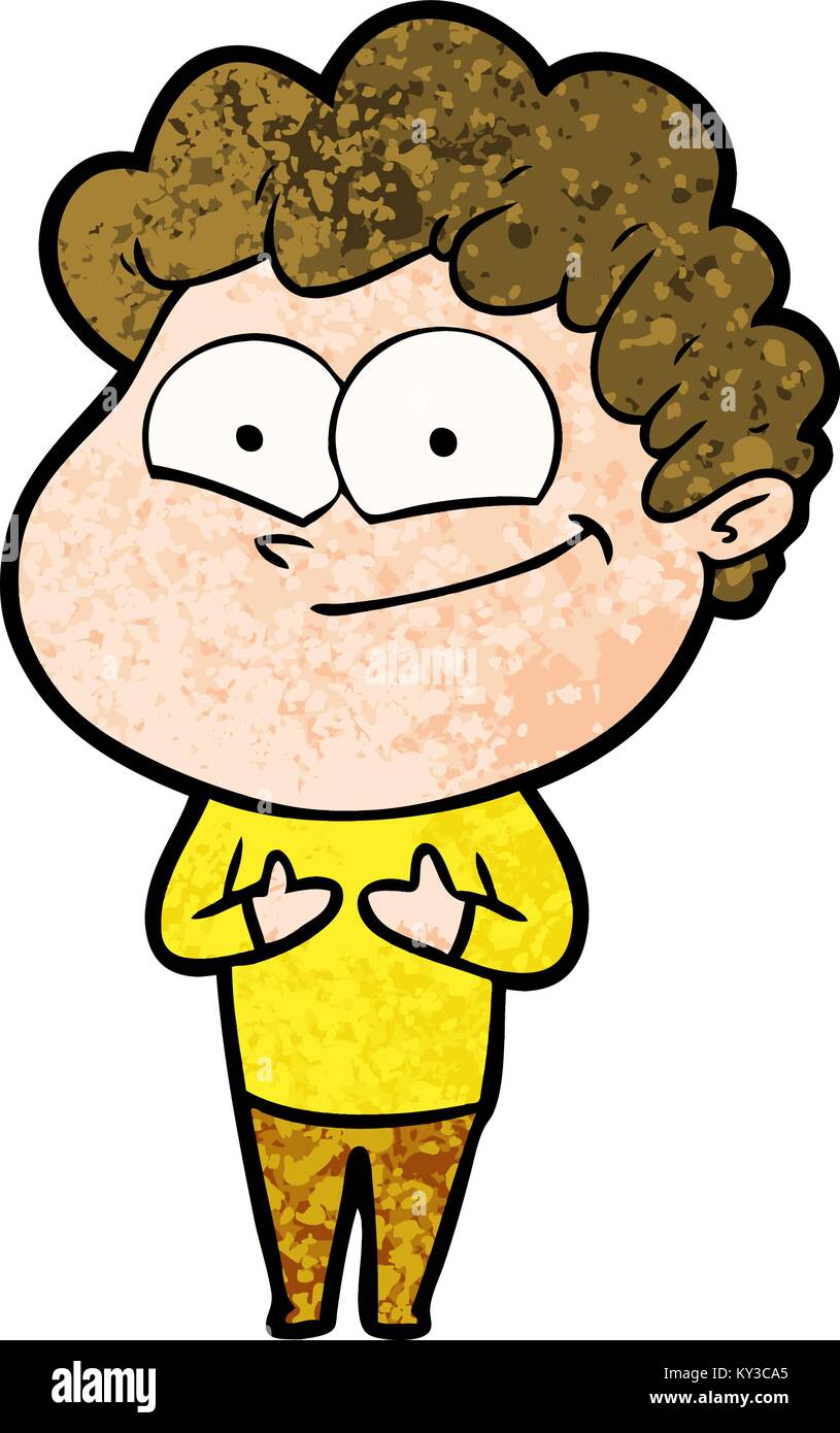 cartoon happy man Stock Vector Image & Art - Alamy