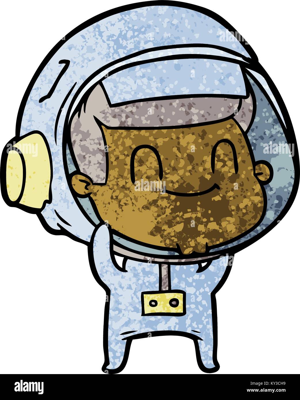 happy cartoon astronaut man Stock Vector Image & Art - Alamy