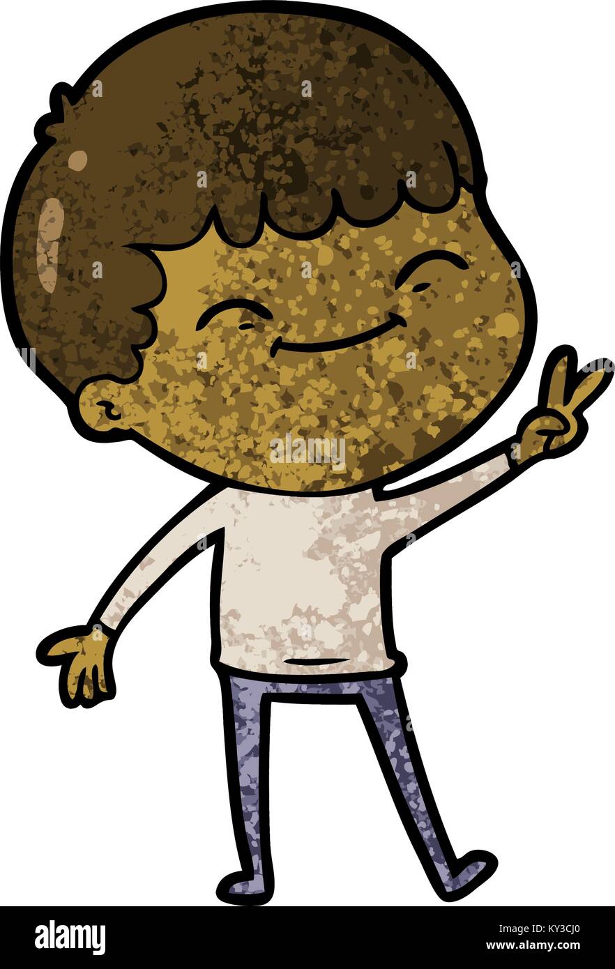 cartoon happy boy Stock Vector Image & Art - Alamy