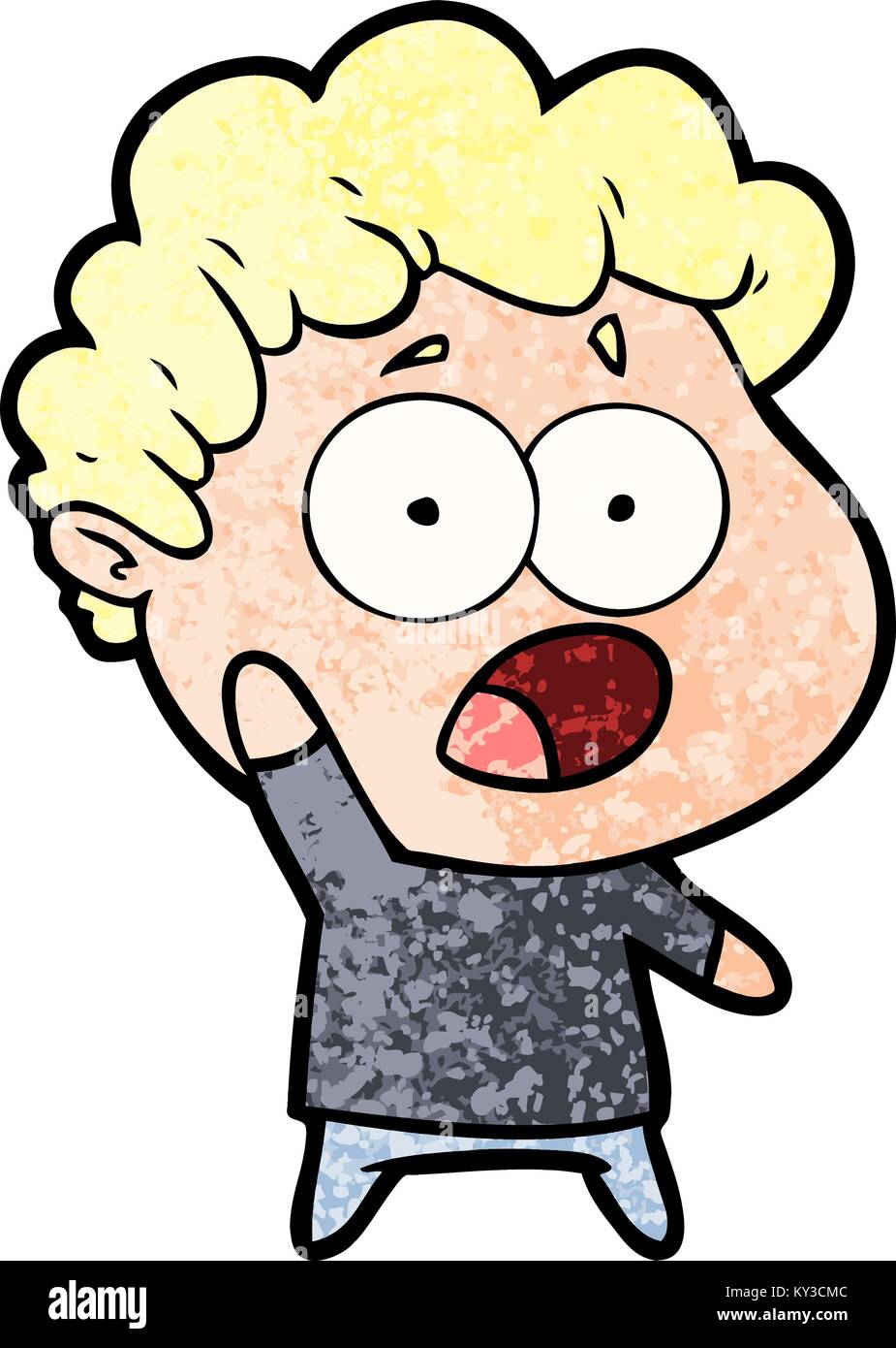 cartoon shocked man Stock Vector Image & Art - Alamy