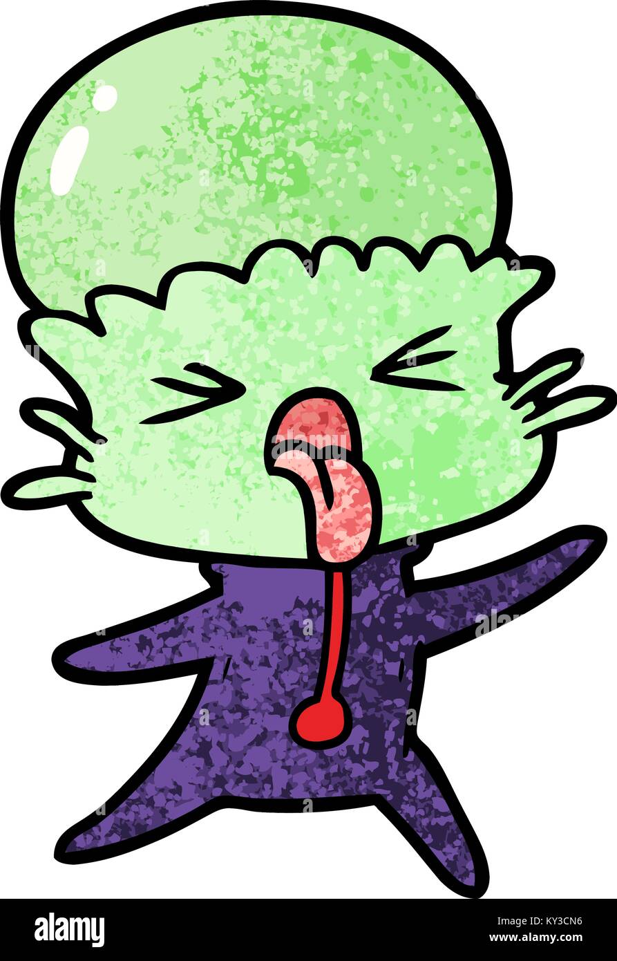 weird cartoon alien Stock Vector Image & Art - Alamy
