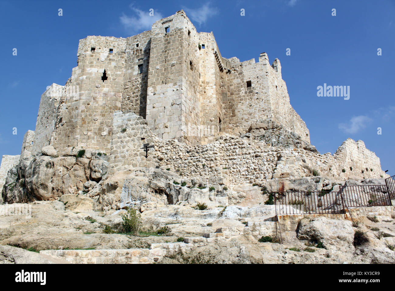 Old stone castle Masyaf on the hill, Syria Stock Photo - Alamy