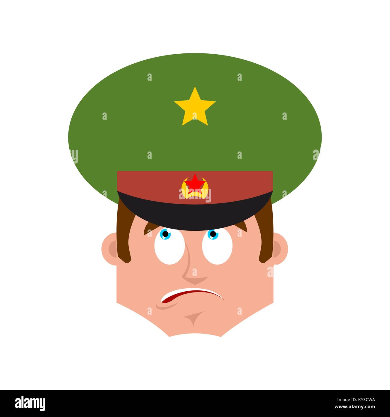 Face russian soldier in russia Stock Vector Images - Alamy