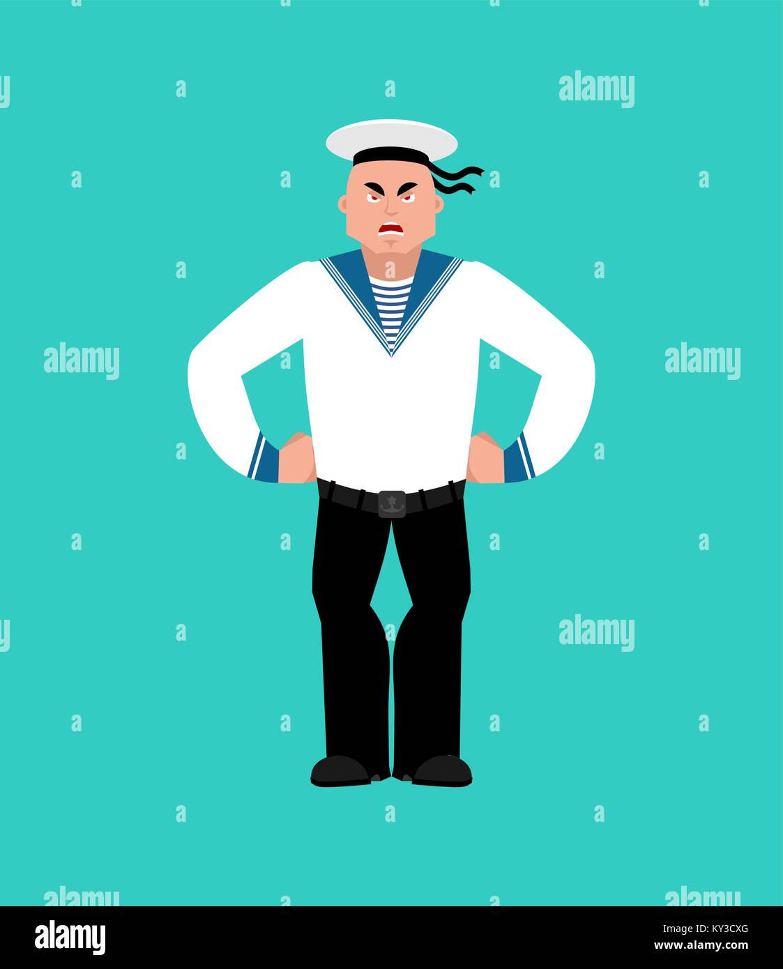 Young russian sailor Stock Vector Images - Alamy