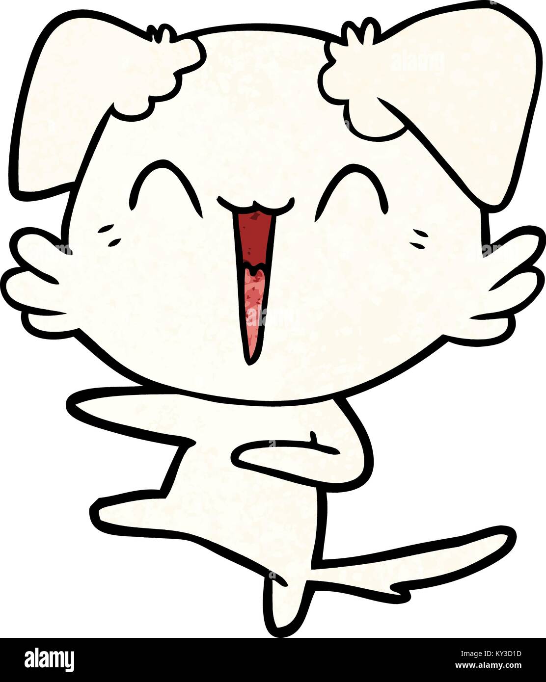 happy dancing dog cartoon Stock Vector Image & Art - Alamy