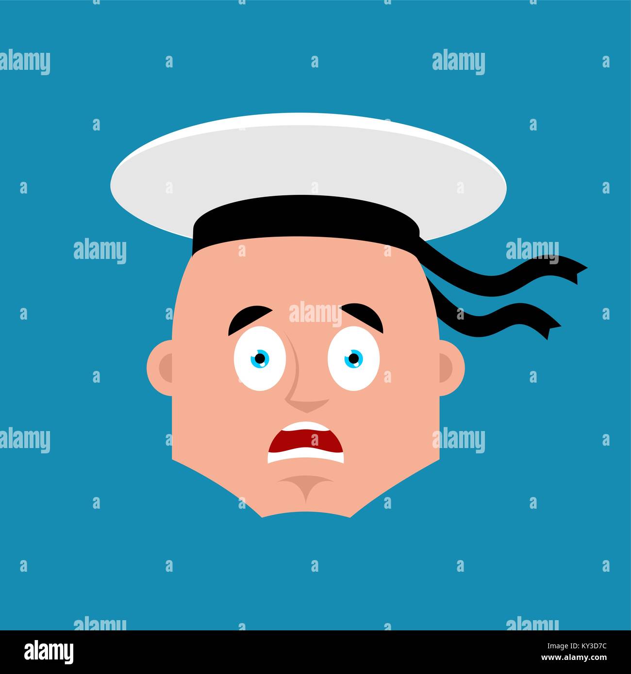 Male sailor scared Stock Vector Images - Alamy