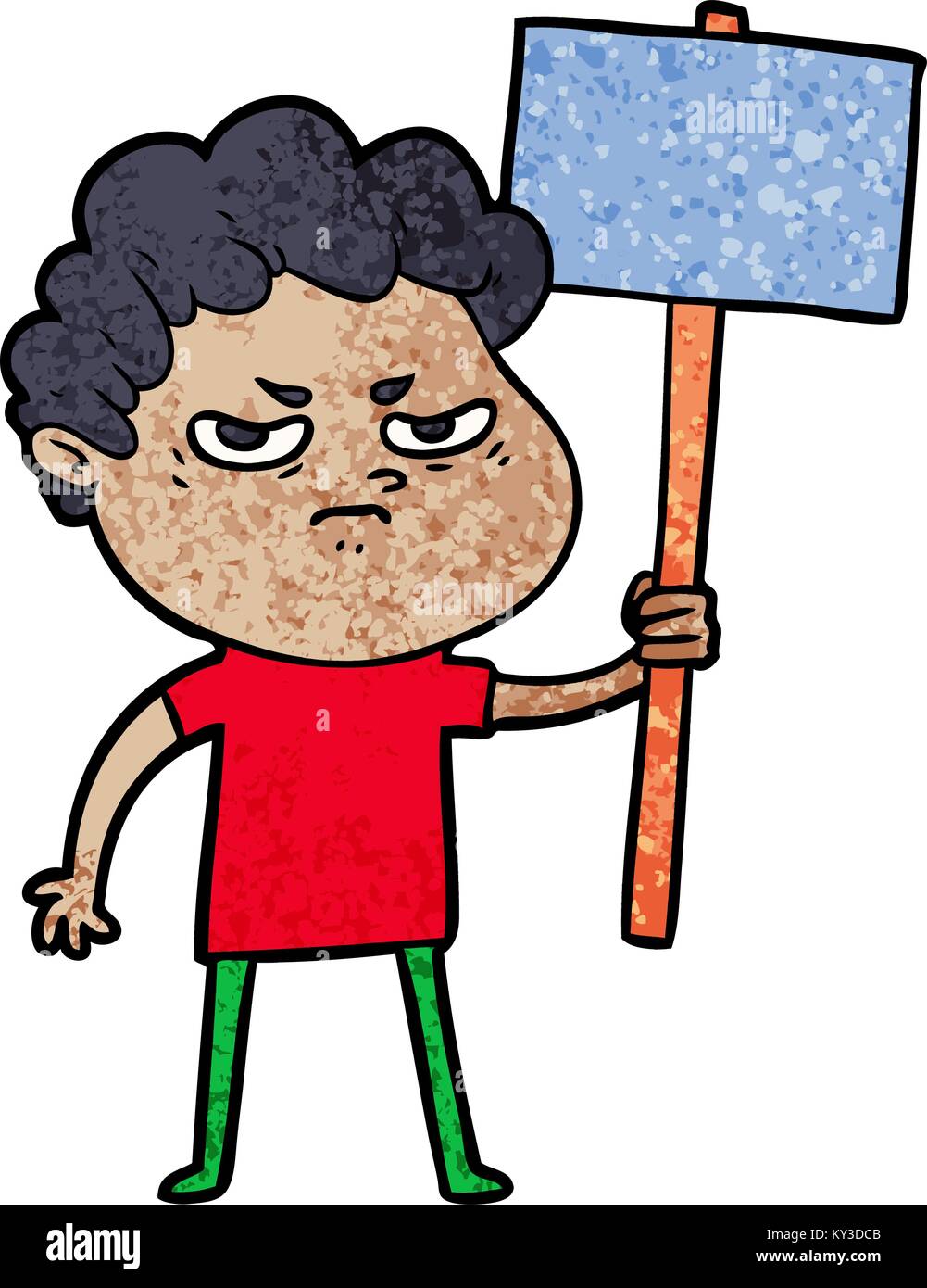 cartoon angry man Stock Vector Image & Art - Alamy