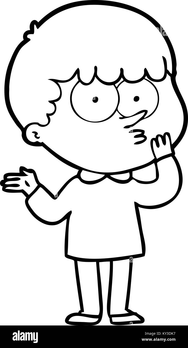 cartoon curious boy Stock Vector Image & Art - Alamy