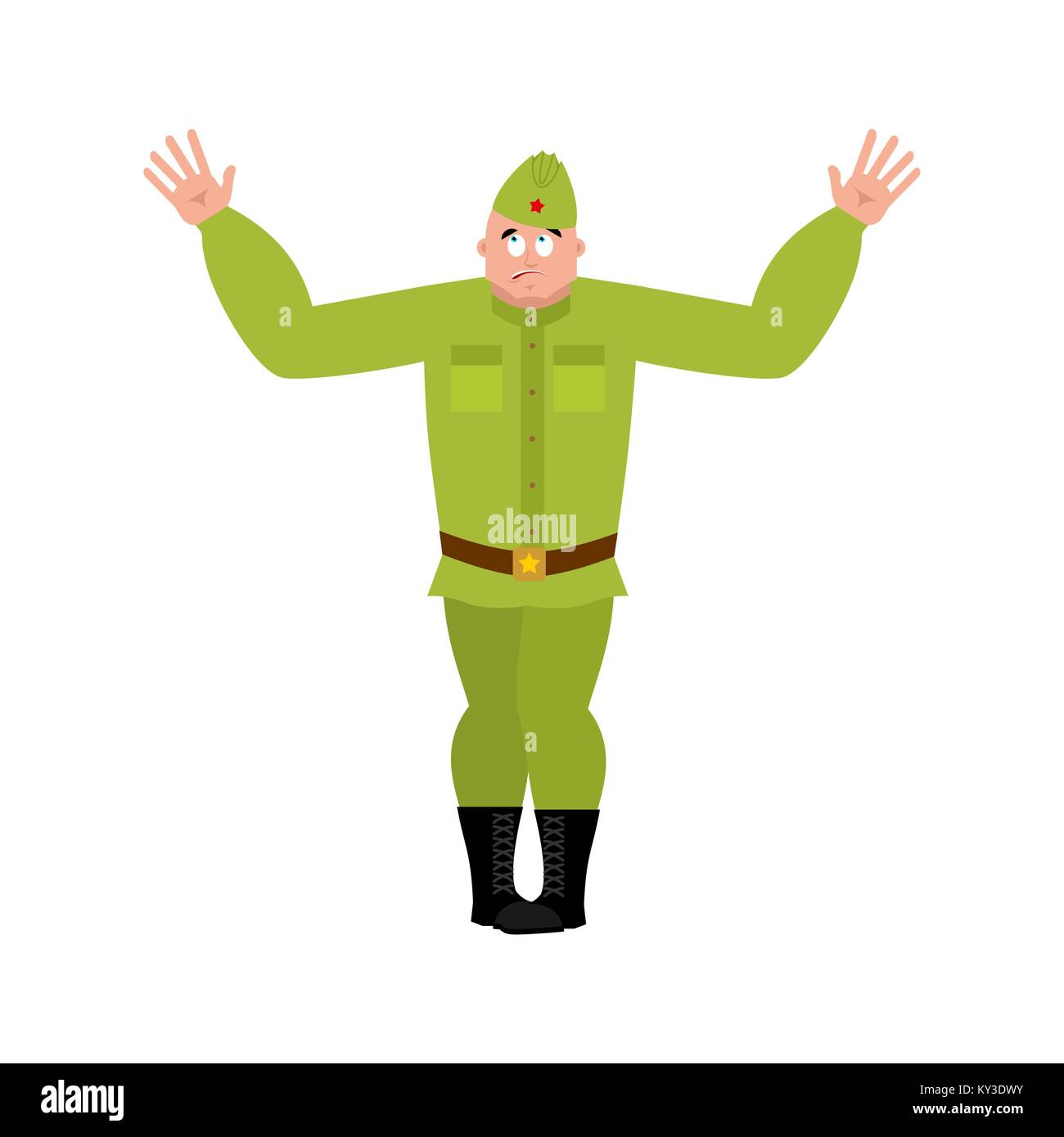Soviet soldier confused emoji oops. Retro Russian warrior asleep ...
