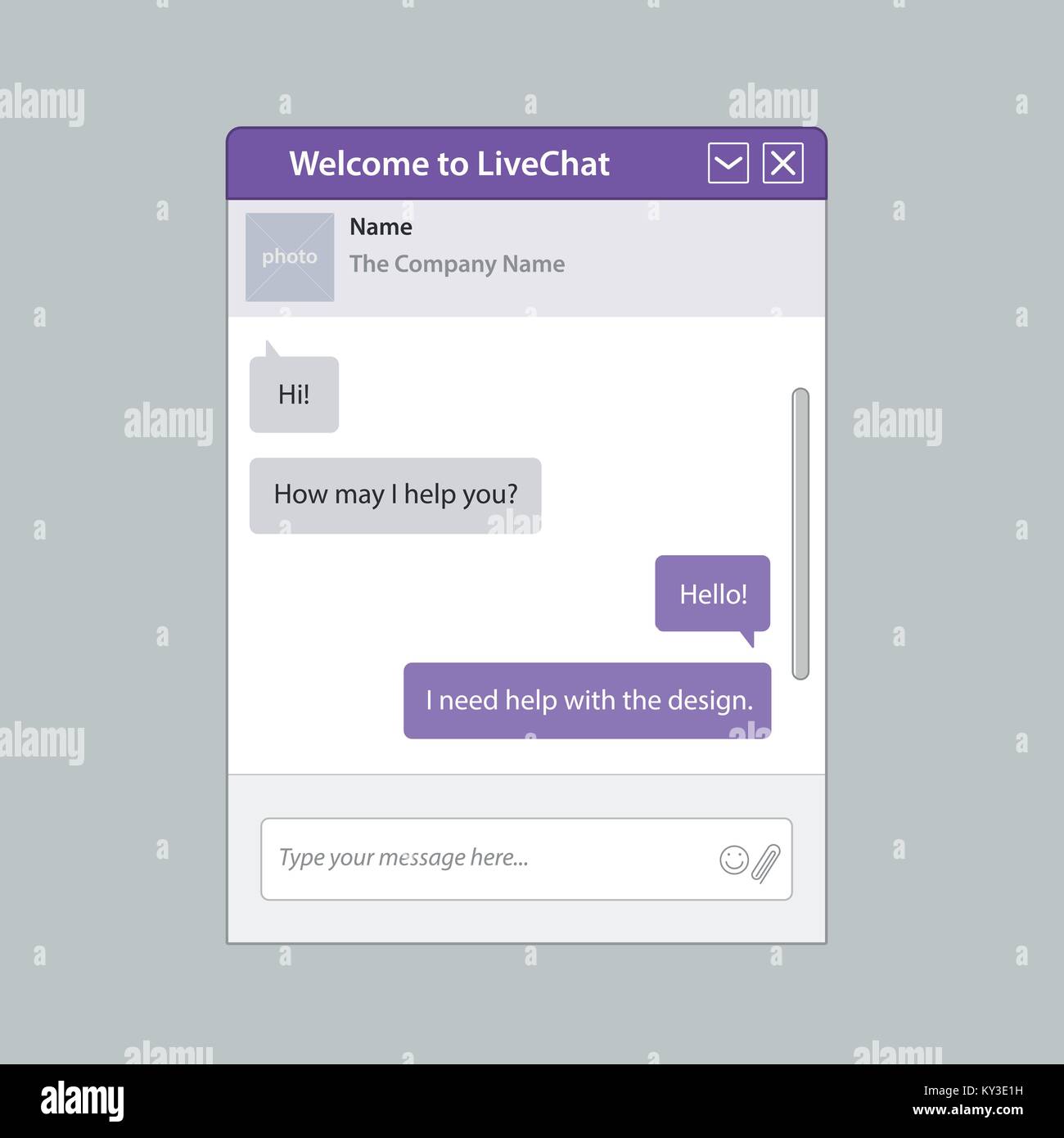 Online Chat Window