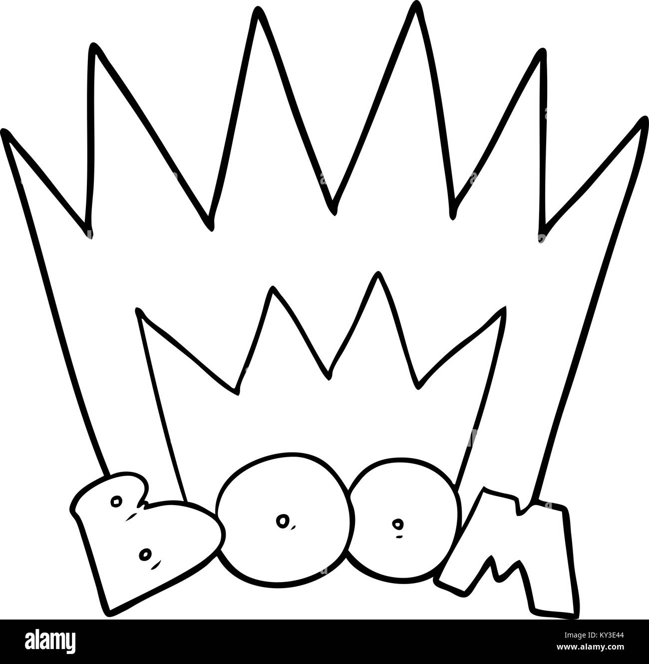 Freehand drawn cartoon boom symbol hi-res stock photography and images ...