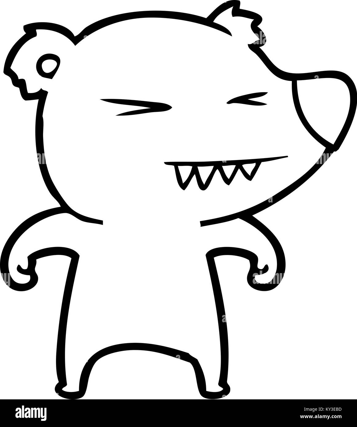 angry bear cartoon Stock Vector Image & Art - Alamy