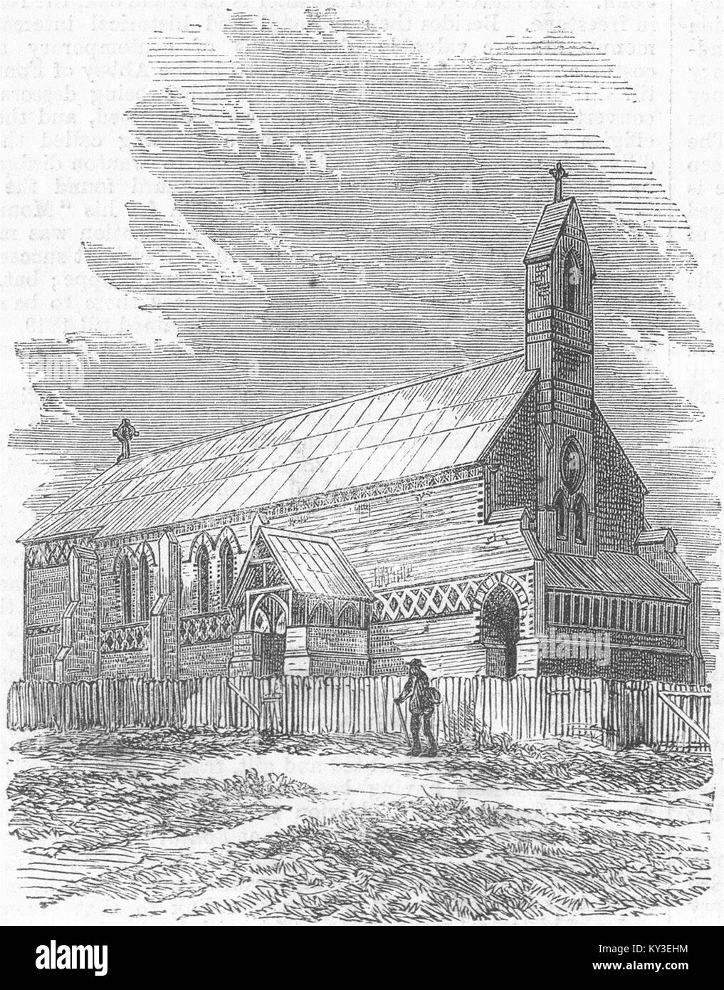 SOUTH AFRICA St Philip Church, Negroes, Grahamstown 1867. Illustrated ...