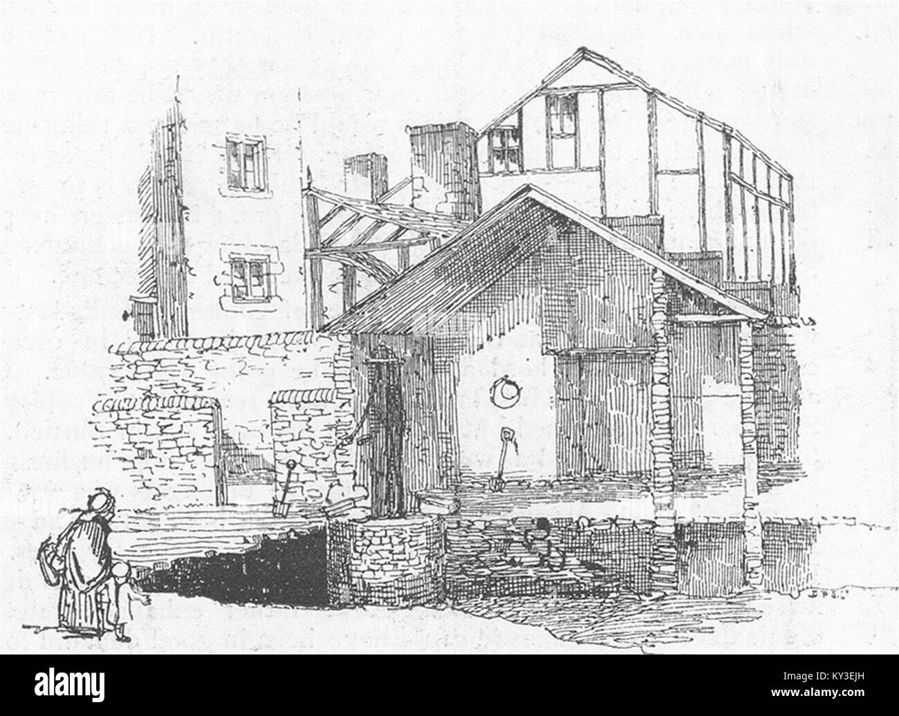 CHESHIRE Northwich subsidence Wheatsheaf collapse 1887. The Graphic ...