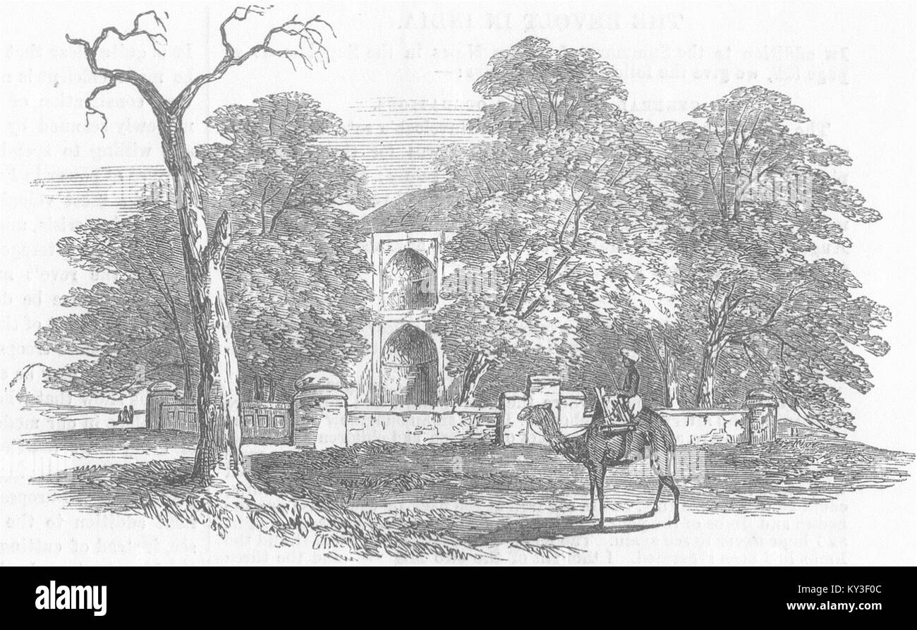 PAKISTAN Mussulman Tomb, Battalla, Punjab 1857. Illustrated London News ...