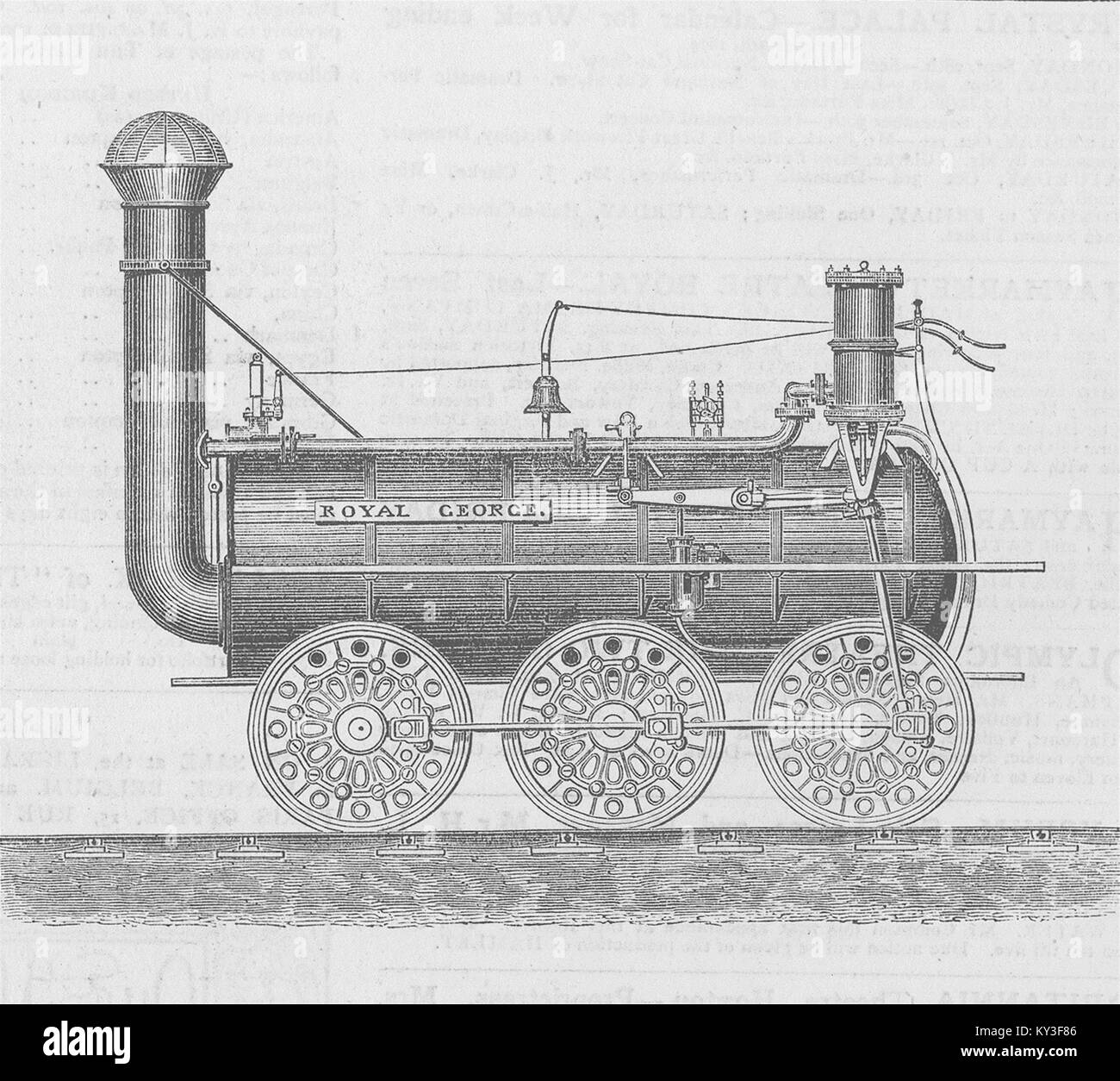 RAILWAYS Royal George, 1st train w/ 6 couple wheels 1874. The Graphic ...
