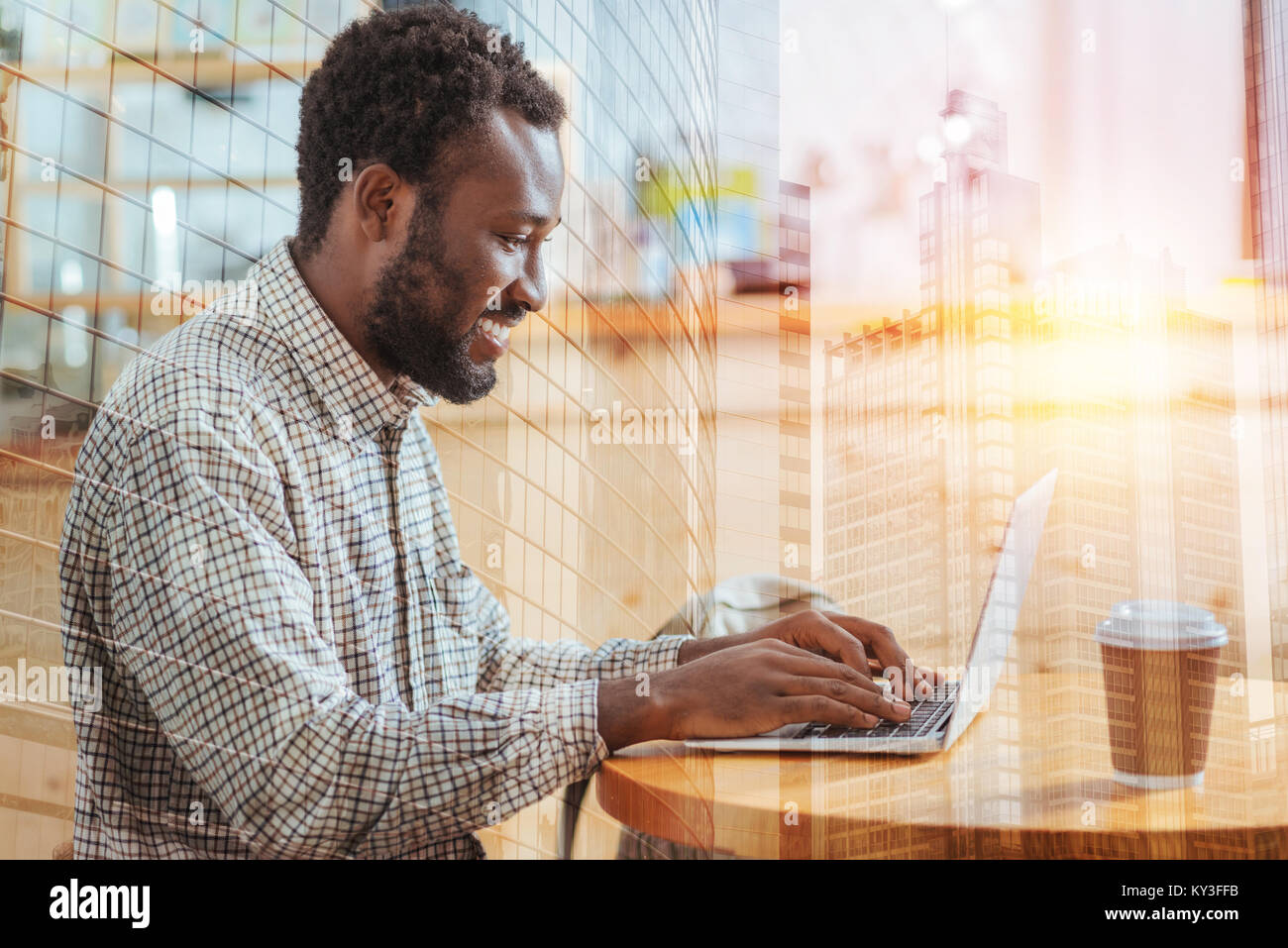 Photo smart man typing hi-res stock photography and images - Alamy