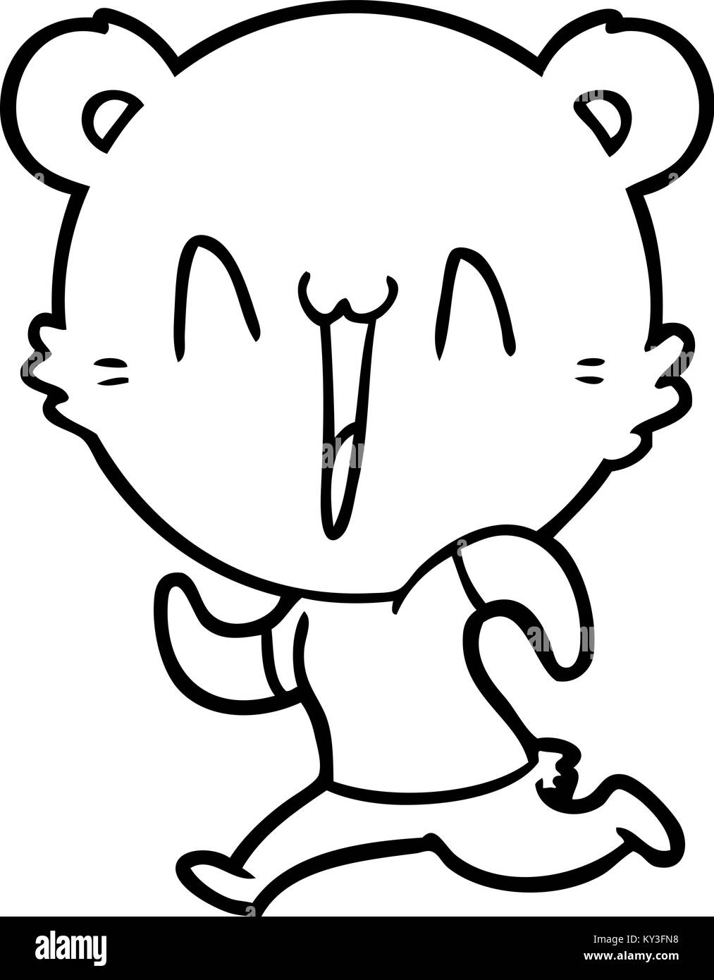 running bear cartoon Stock Vector Image & Art - Alamy