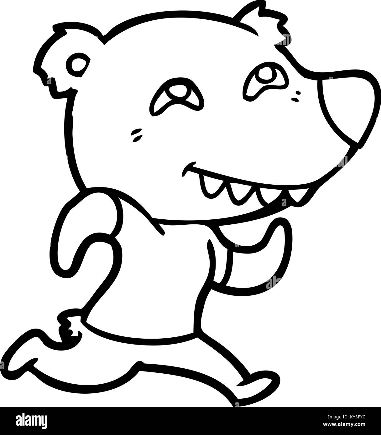 cartoon bear running Stock Vector Image & Art - Alamy