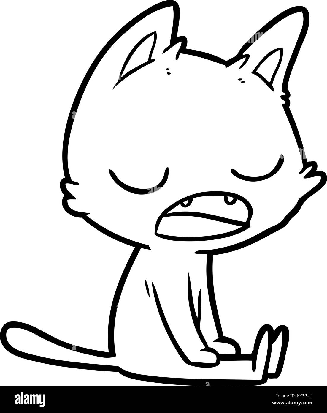 talking cat cartoon Stock Vector Image & Art - Alamy