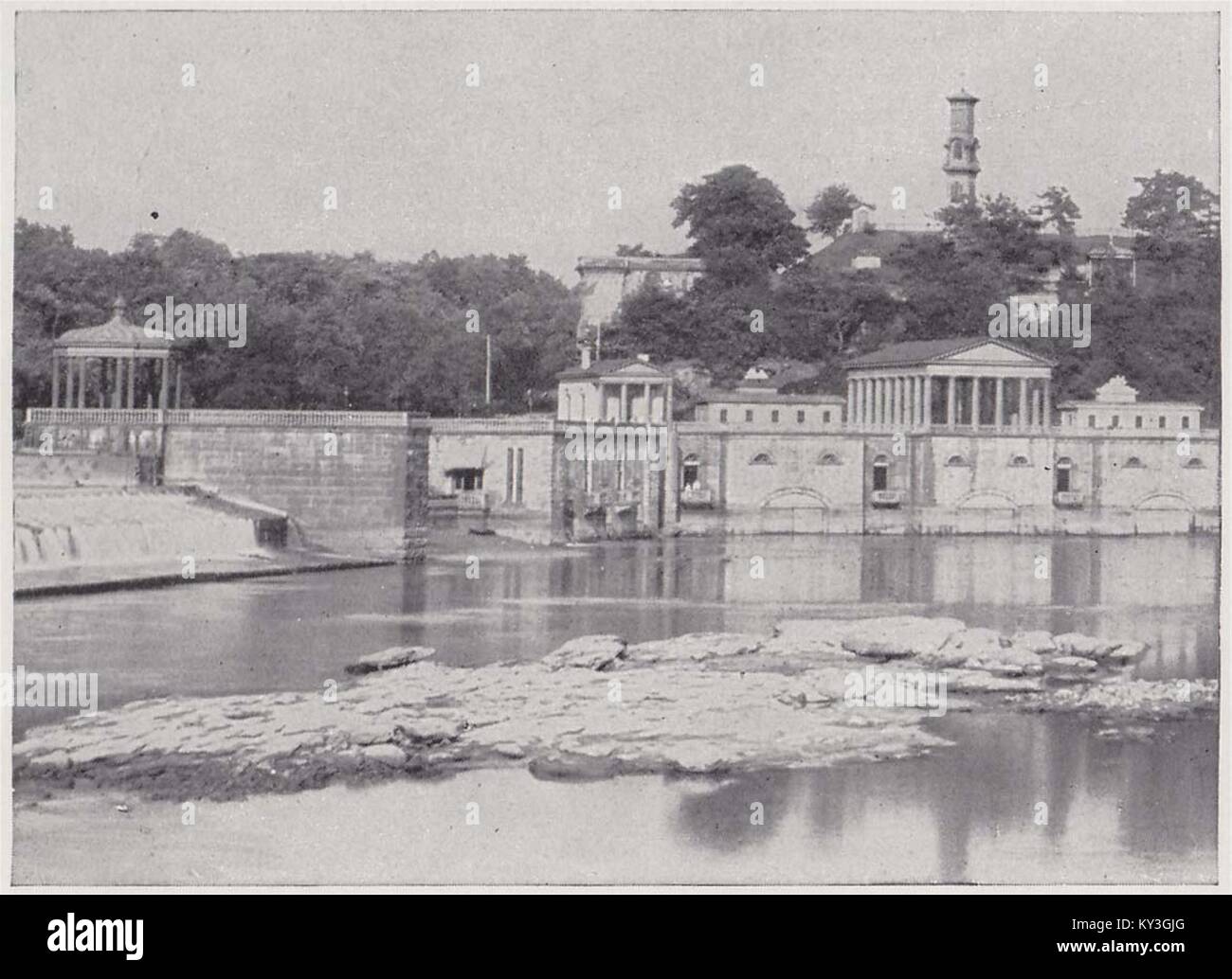 Old Fairmount Water-Works, now City Aquarium Stock Photo - Alamy