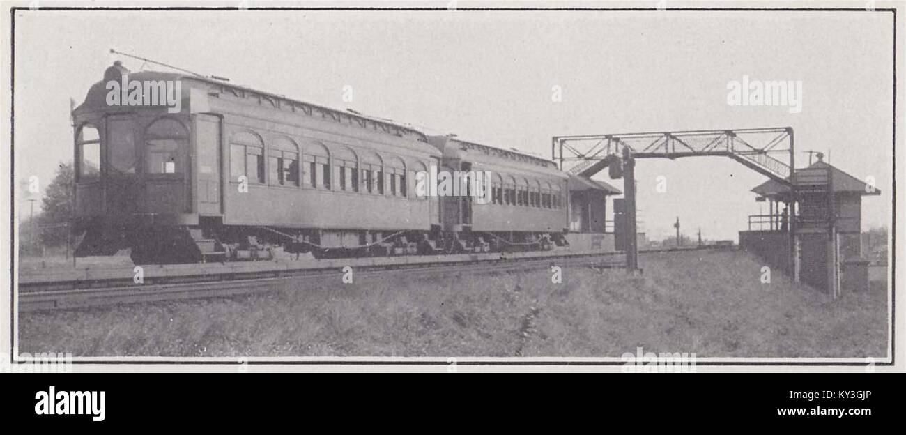 An Electric Train of the Philadelphia & Western Railway Stock Photo - Alamy